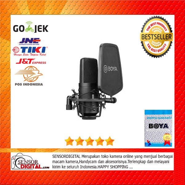Jual BOYA BY-M800 Large Diaphragm Cardioid Condenser Microphone Mic ...