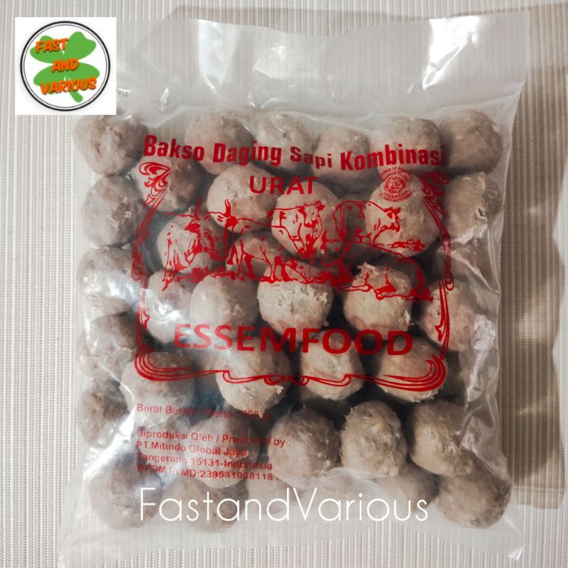 Jual Bakso Sapi Urat eSseM Food isi 50 | Shopee Indonesia