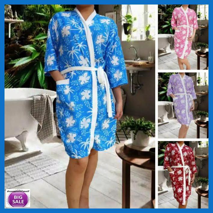 Jual MANDIKIMONO- 4WARNA/HANDUK KIMONO DEWASA MOTIF/JUBAH MANDI/KIMONO ...