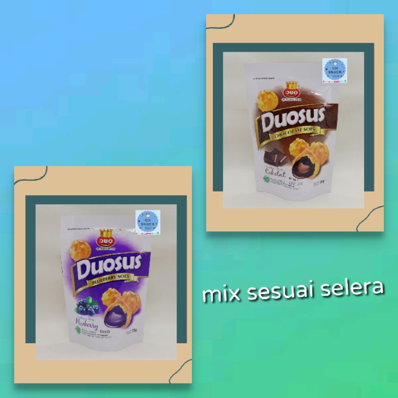 Jual DuoSus Duo Sus Soes Coklat / Blueberry Kering 1 Kotak ( isi 30 ...