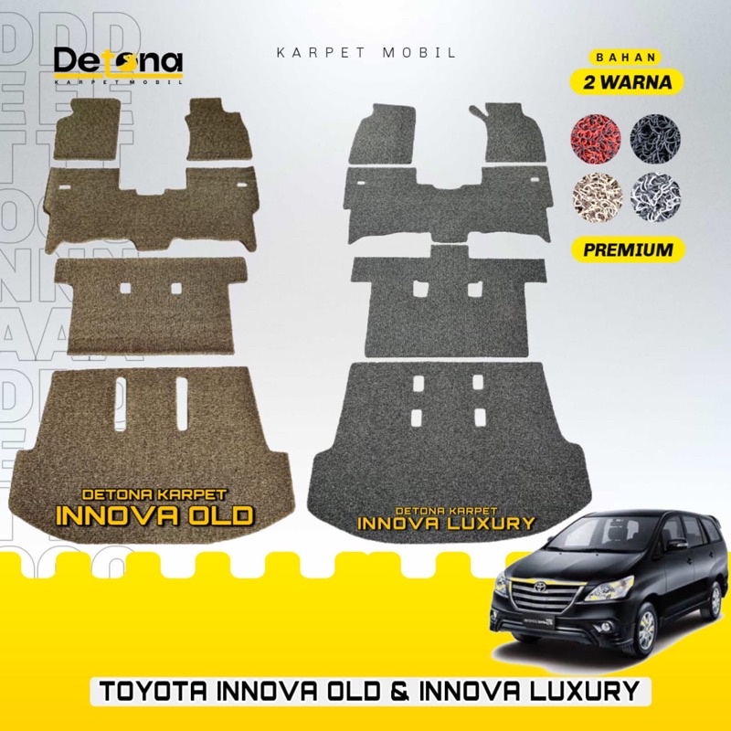 Jual KARPET MOBIL INNOVA OLD & INNOVA LUXURY (2004-2015) / KARPET MIE ...