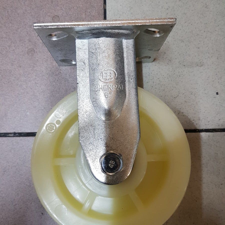 Jual Roda Troli Nilon Caster Shenpai 6inch Mati | Shopee Indonesia