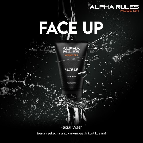 Jual Alpha Rules Face Up Facial Wash 100 ml Sabun Muka Pria Sabun Wajah ...