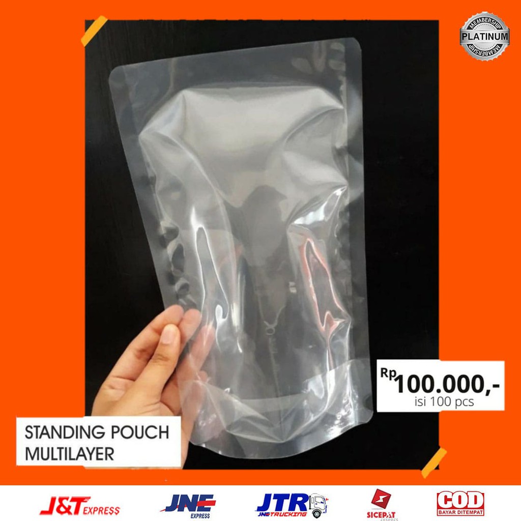 Jual Kemasan Vacum Vakum Nylon Multilayer 16x26 Kemasan Beras Vacum ...