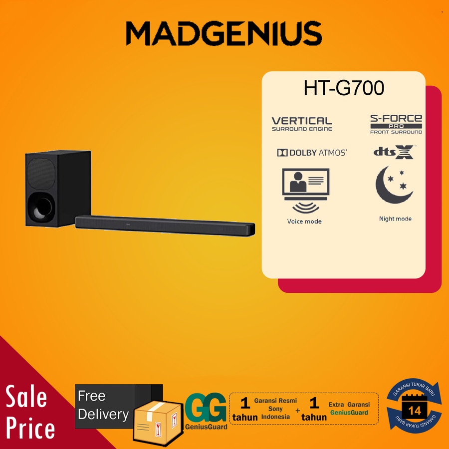 Jual SONY Original HT-G700 / HTG700 / HT G700 Soundbar 3.1ch Dolby ...