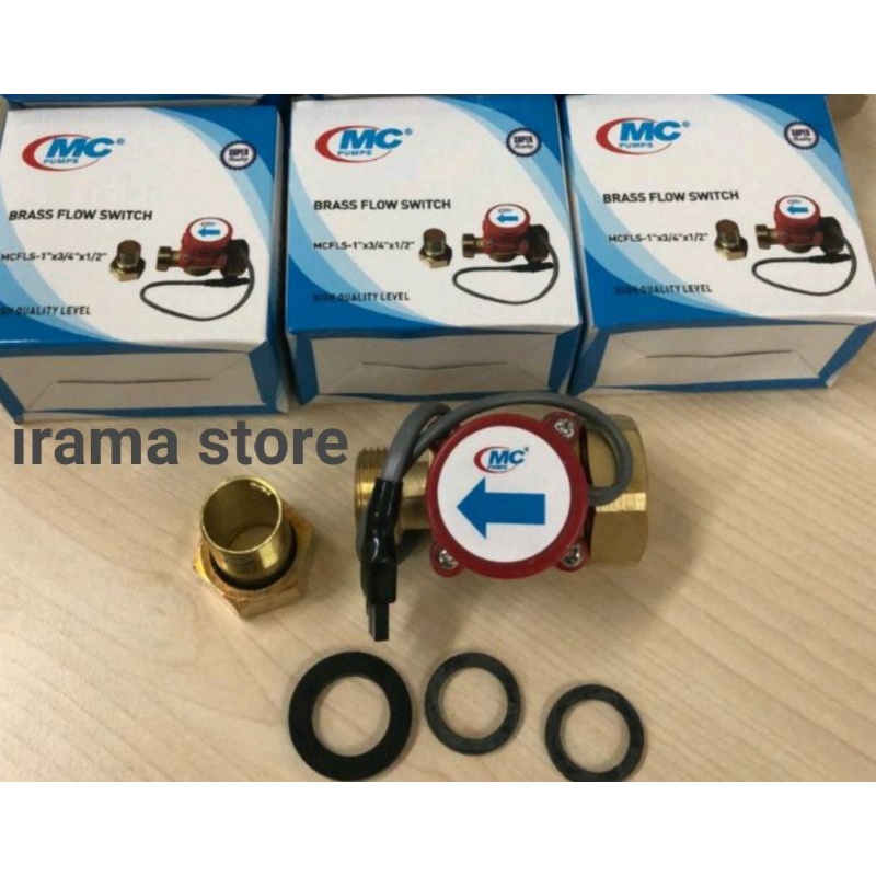 Jual Flow Switch 1” x 3/4” Dan 1" x 1/2" Otomatis Pompa Dorong Booster Pump MC / SANEI 1"x3/4 ...