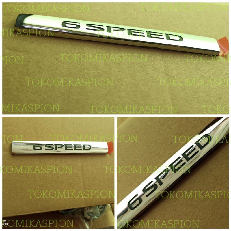 Jual original - UNIVERSAL - emblem - logo - tulisan - 6 speed - 6speed ...