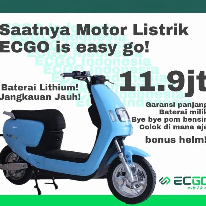Jual ECGO 2, Motor Listrik spesifikasi tinggi harga terjangkau | Shopee ...