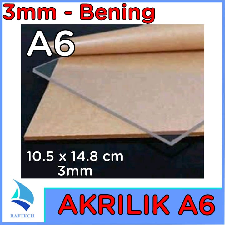 Jual Akrilik A6 Lembaran 3mm Acrylic 3 mm Bening Transparan Marga Cipta ...