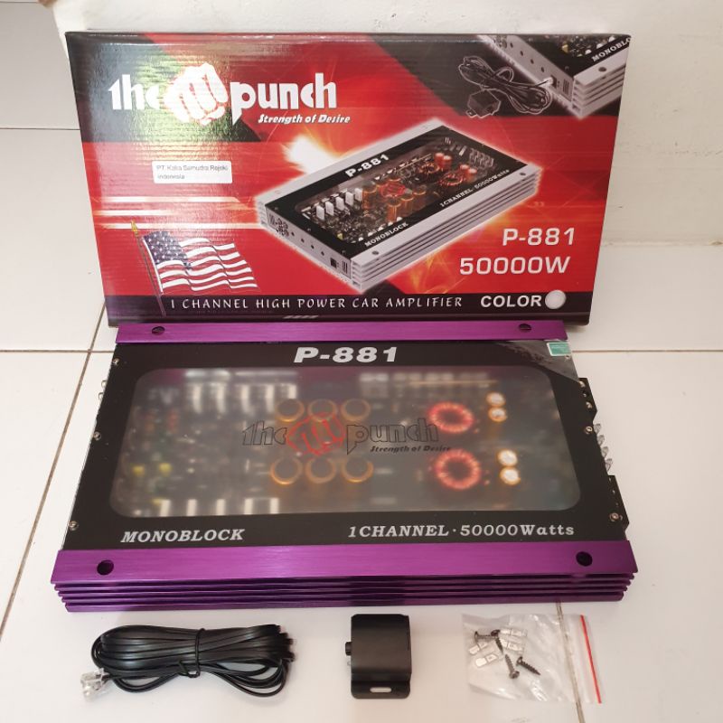 Jual Monoblock The Punch P-881 1 Channel 50,000 watts | Shopee Indonesia