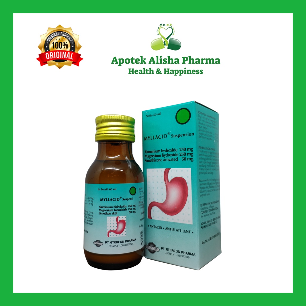 Jual Myllacid Suspensi 60ml - Mylacid Sirup Obat Maag Pencernaan ...