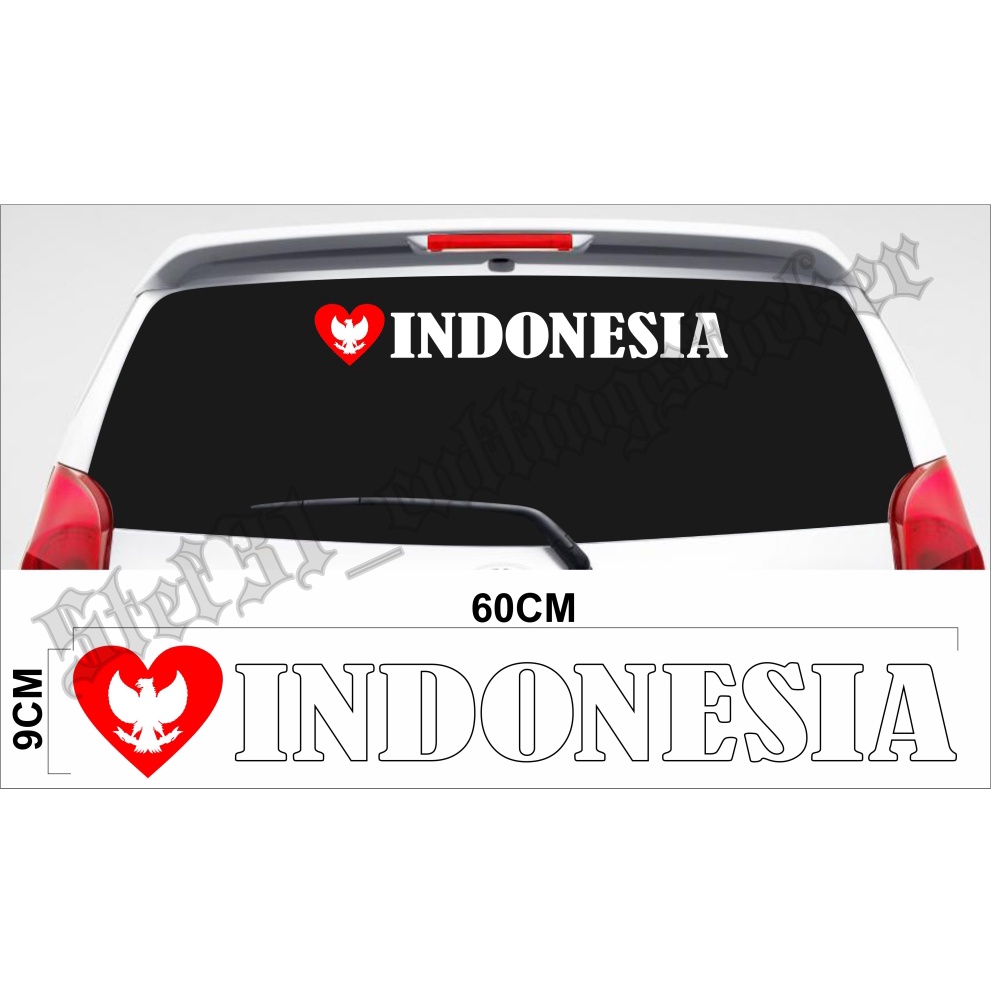 Jual Stiker cutting love Indonesia, cutting sticker kaca mobil | Shopee ...