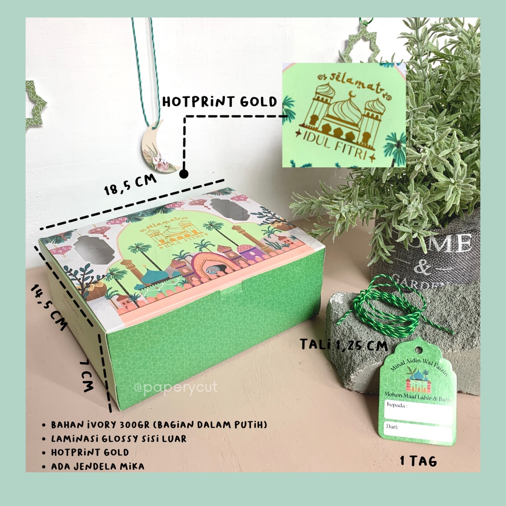 Jual Box Dus Kotak Kue Cookies - 2 Hardtop Lebaran / Idul Fitri ...