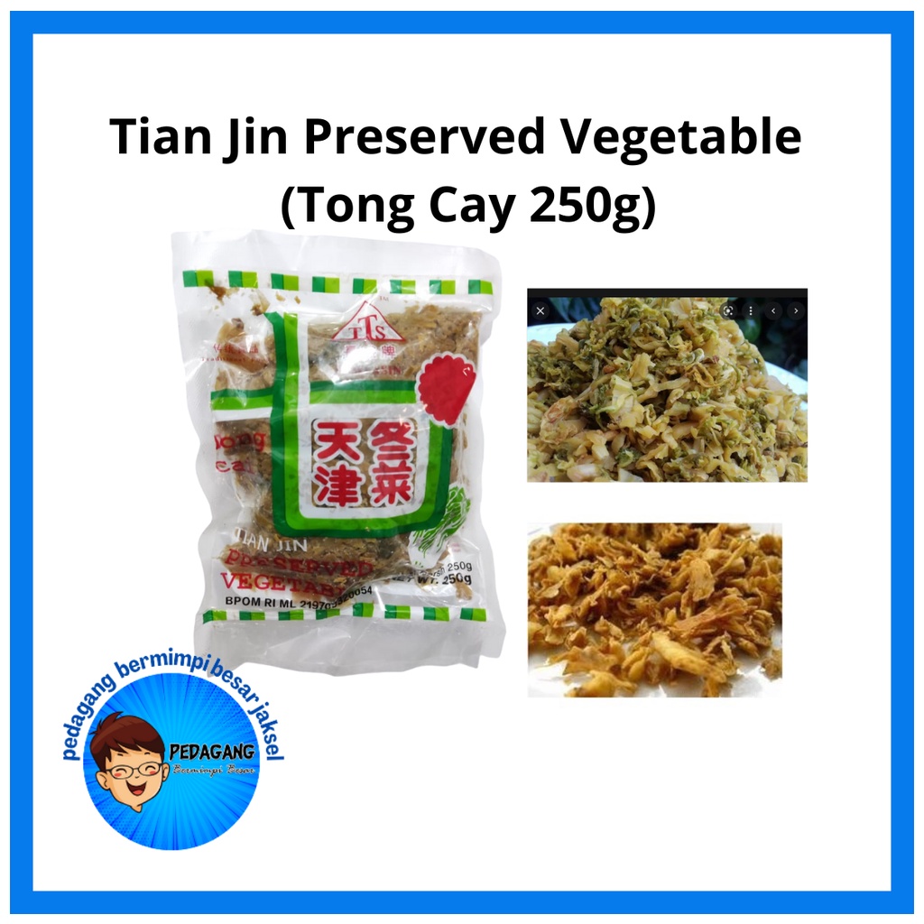 Jual Sawi Asin/ Tian Jin Preserved Vegetable / Tong Cay 250g/ Sayur ...