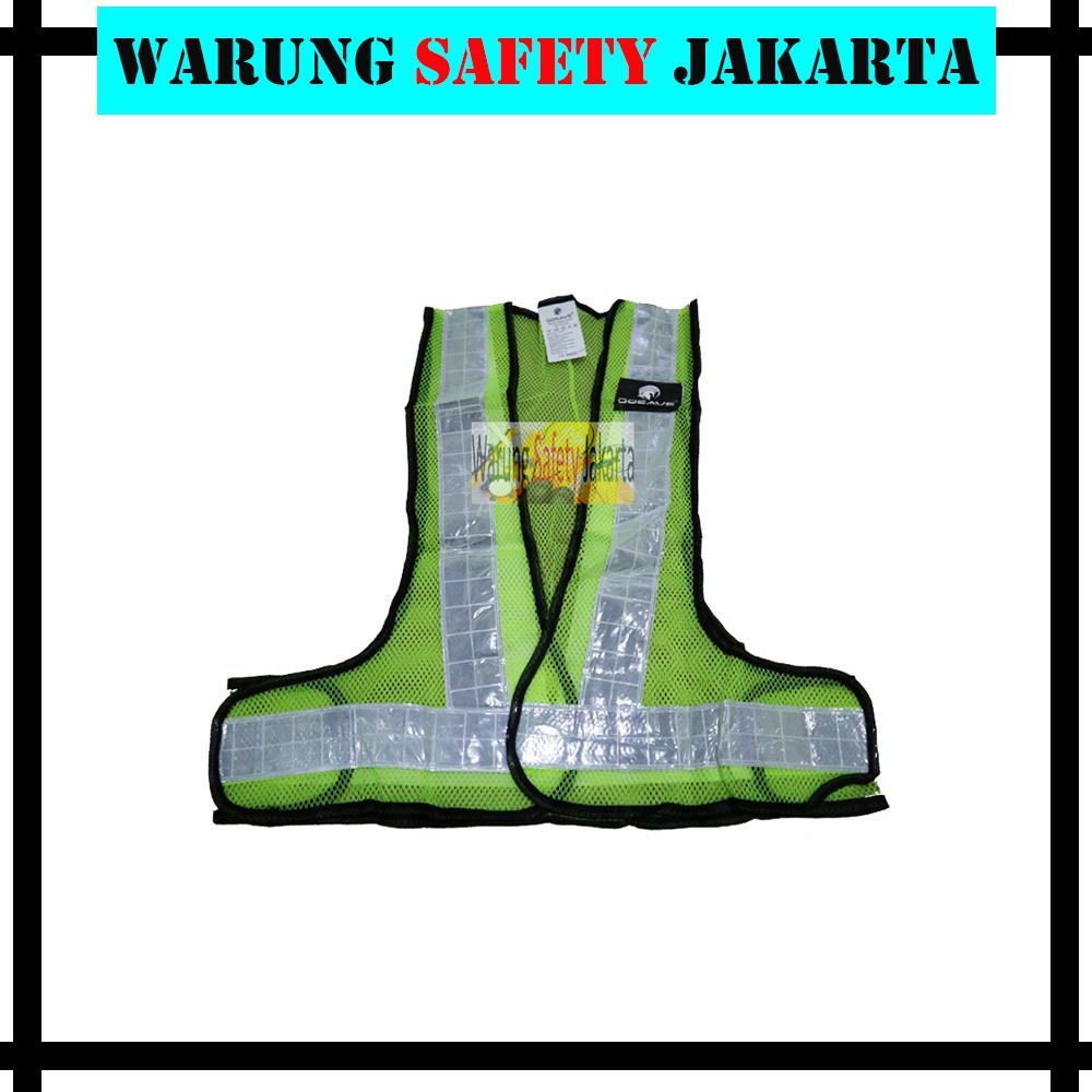 Jual Rompi V Guard Jaring HIJAU Safety Vest Scotlite PVC Rompi Proyek ...