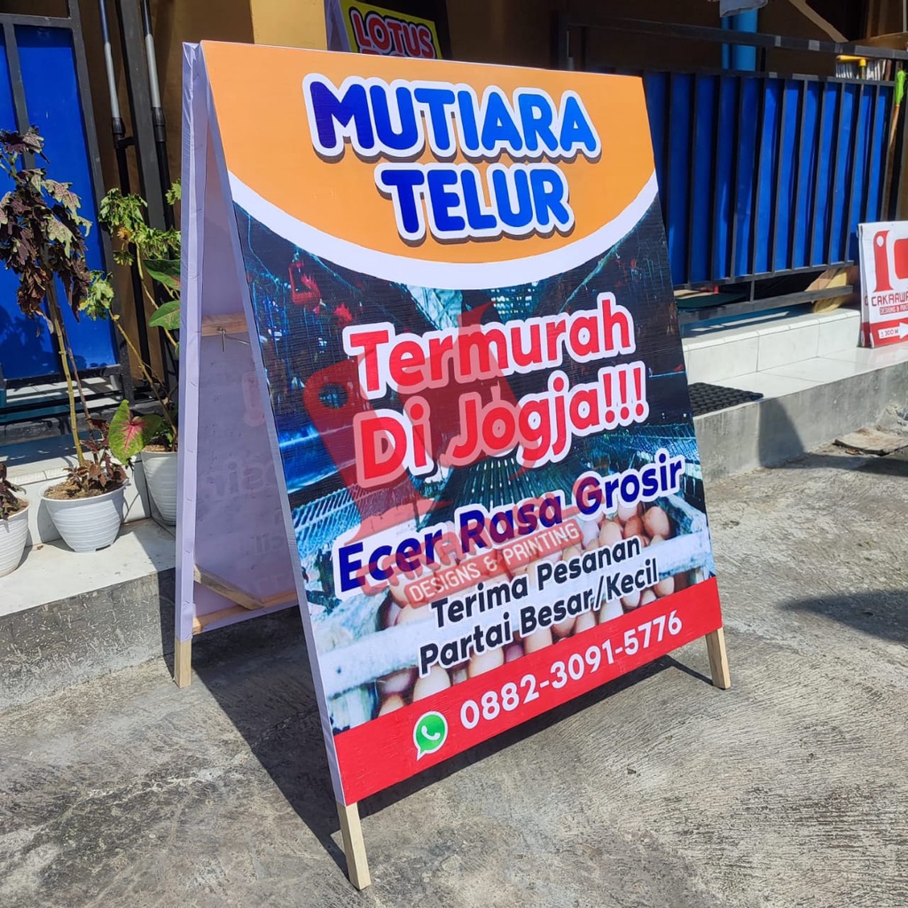 Jual STAND BANNER KAYU UKURAN 80 X 110 - STANDING BANNER KAYU - PAPAN ...