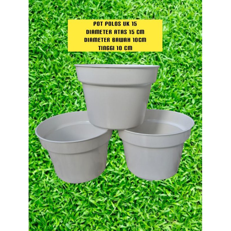 Jual POT TANAMAN UKURAN 15 CM/POT 15 CM/POT PUTIH/ POT WARNA/POT ...