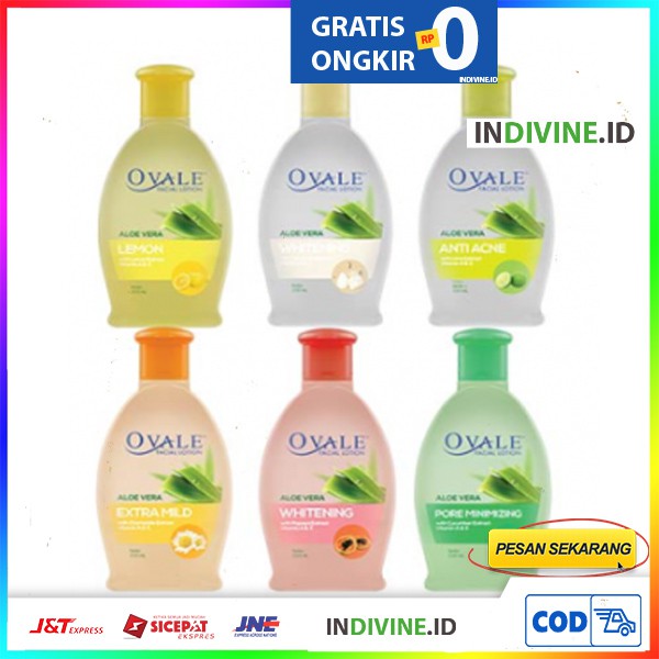 Jual Ovale Facial Lotion Anti Acne Whitening 60ml Pembersih Muka Wanita ...
