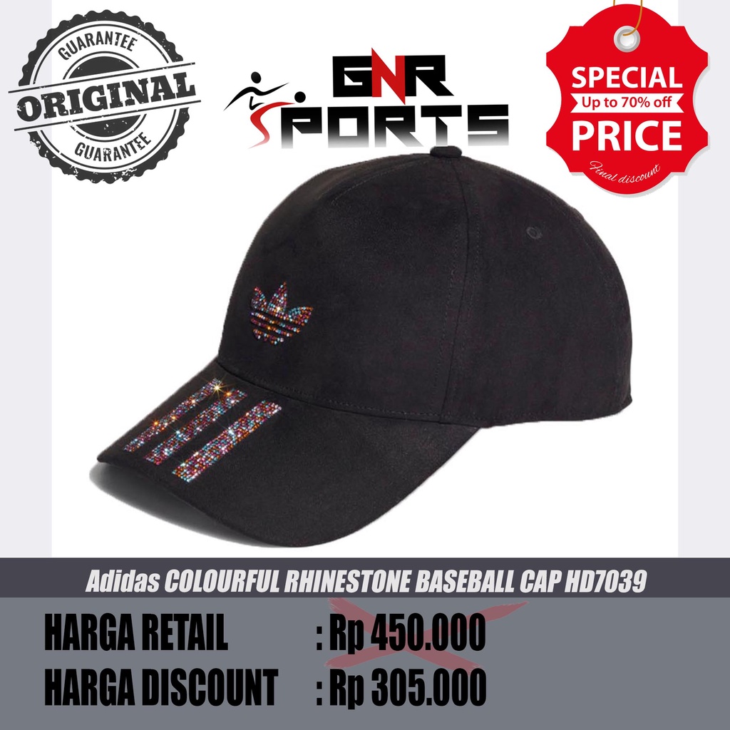 Jual Topi Adidas COLOURFUL RHINESTONE BASEBALL CAP HD7039 Bling Topi ...