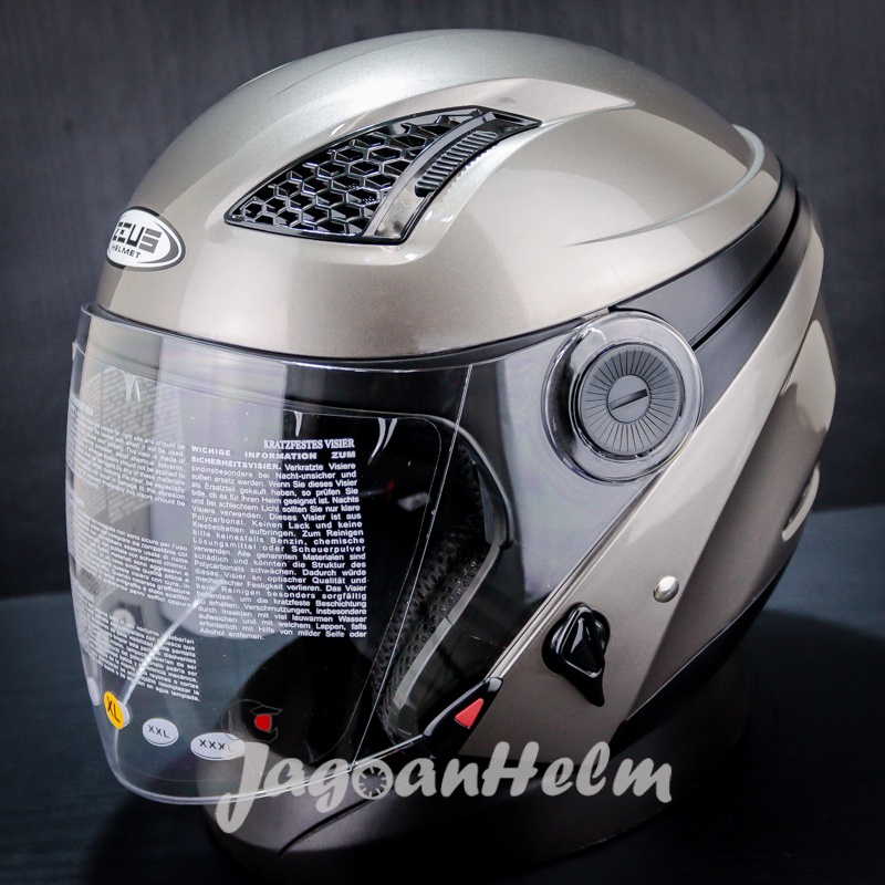 Jual ZEUS Helm ZS-610 SOLID| DARK SILVER METALIC | ZS610 | ZS 610 ...