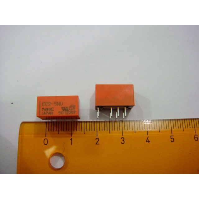 Jual relay mini NEC EC2-5NU 5V 8 Pin arduino warna orange | Shopee ...