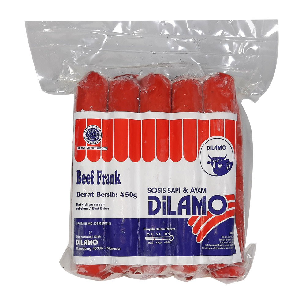Jual Dilamo Beef Frankfurter 450 gr Frozen Food Bandung | Shopee Indonesia