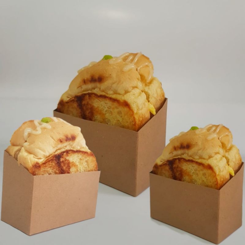 Jual Box Roti / Toast Box / Kotak Roti - Dine In Tray Kraft (isi 100 ...
