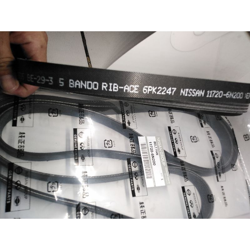 Jual Fan belt V-belt tali kipas Nissan x-trail t30 serena c24 | Shopee Indonesia