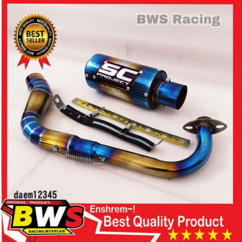 Jual Knalpot SC project Mio sporty Mio smile GT M3 j blue gold | Shopee ...