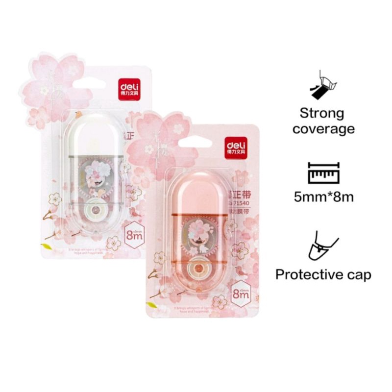 Jual Deli Penghapus pen Tape Correction 8 meter Tipe X 1pcs | Shopee ...