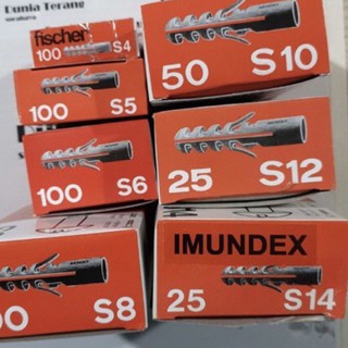 Jual Fisher IMUNDEX S6 Isi 100pcs Fiser Viser Piser Visher Tanam Lubang Dinding 6mm 6 mm ASLI ...