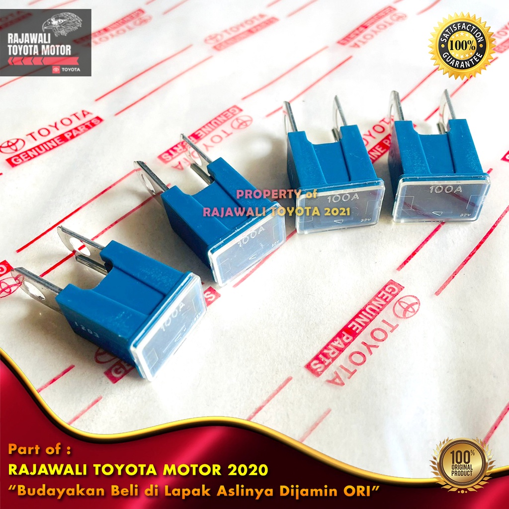 Jual Sikring Pusat Tancap 100A Biru Besar 100 Amper Fuse Central Kaki ...