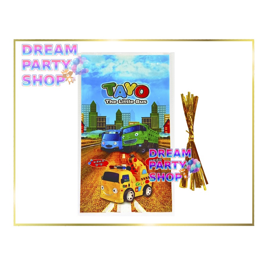 Jual Plastik Snack Tayo Bingkisan Ulang Tahun Anak Kecil Bus Tayo isi ...