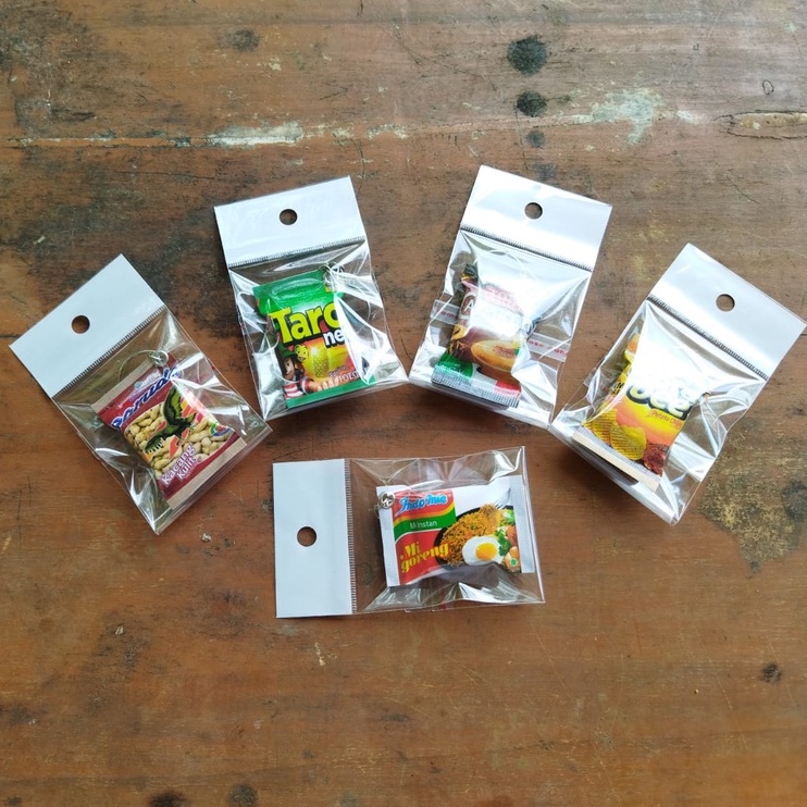 Jual GANCI + PLASTIK Gantungan Kunci Unik Lucu Miniatur Snack Makanan ...