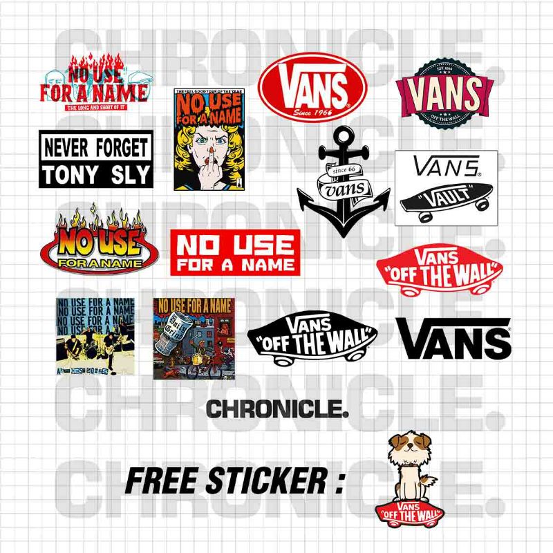 Jual STICKER NO USE FOR A NAME X VANS | Shopee Indonesia