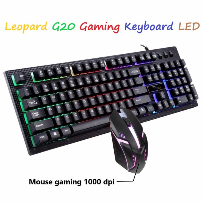 Jual Paket Combo Gaming Keyboard RGB with Mouse Gaming Bundle | Shopee ...