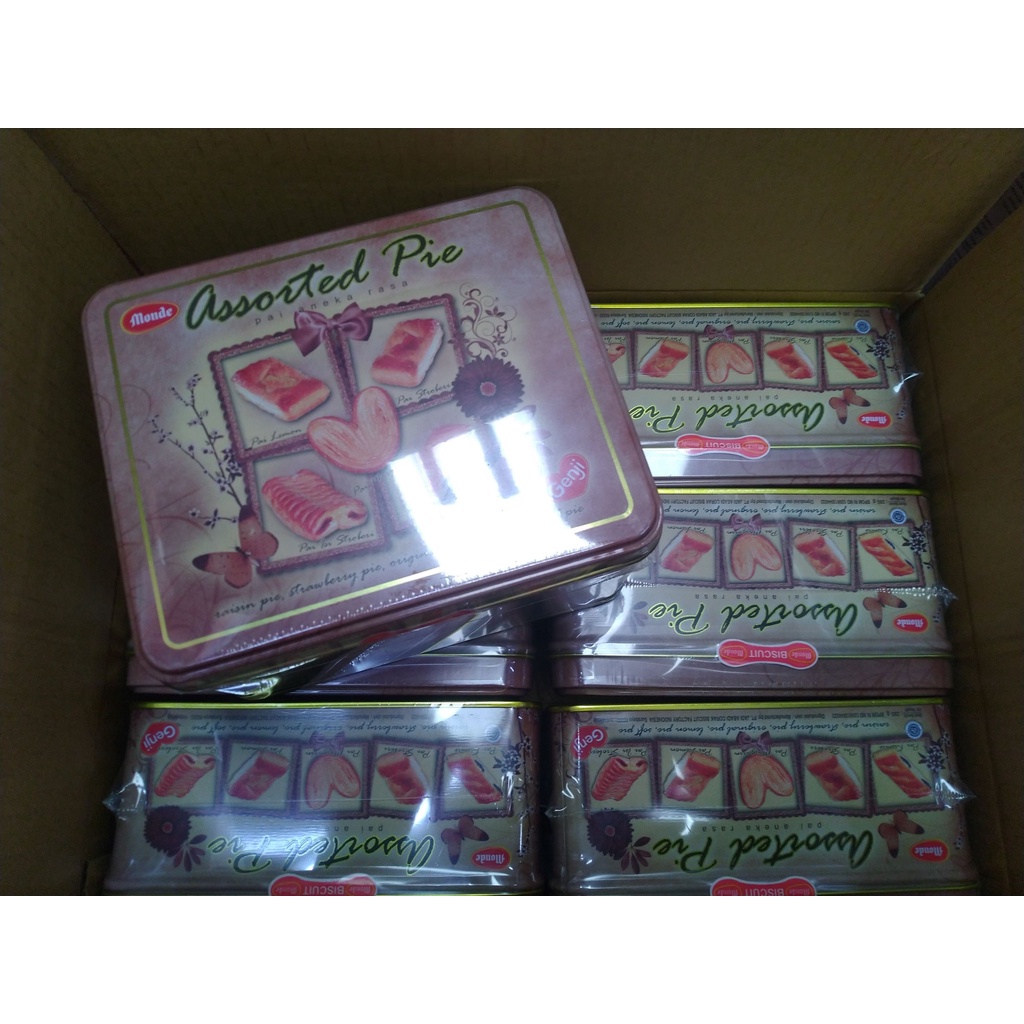 Jual Monde Assorted Cookies & Assorted Pie 285gr Biskuit Kaleng Promo ...
