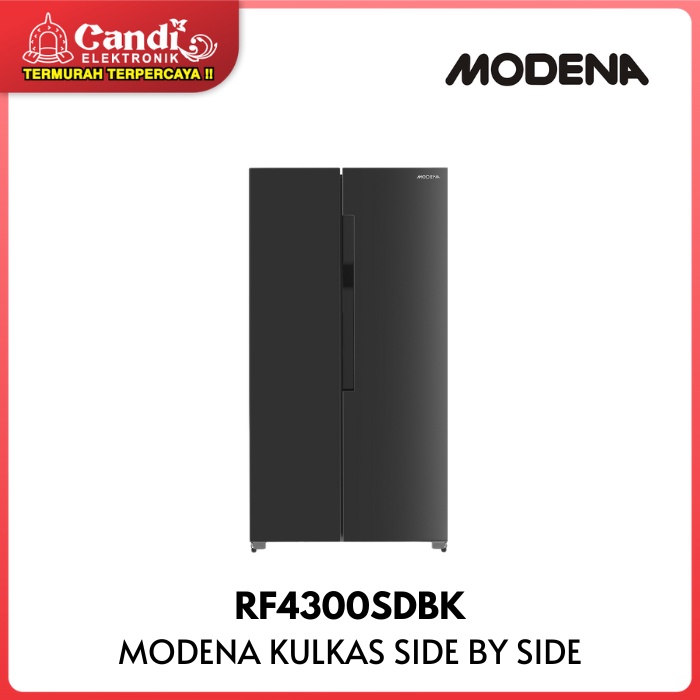 Jual MODENA Kulkas Side by Kapasitas 430 Liter Side RF4300SDBK | Shopee ...