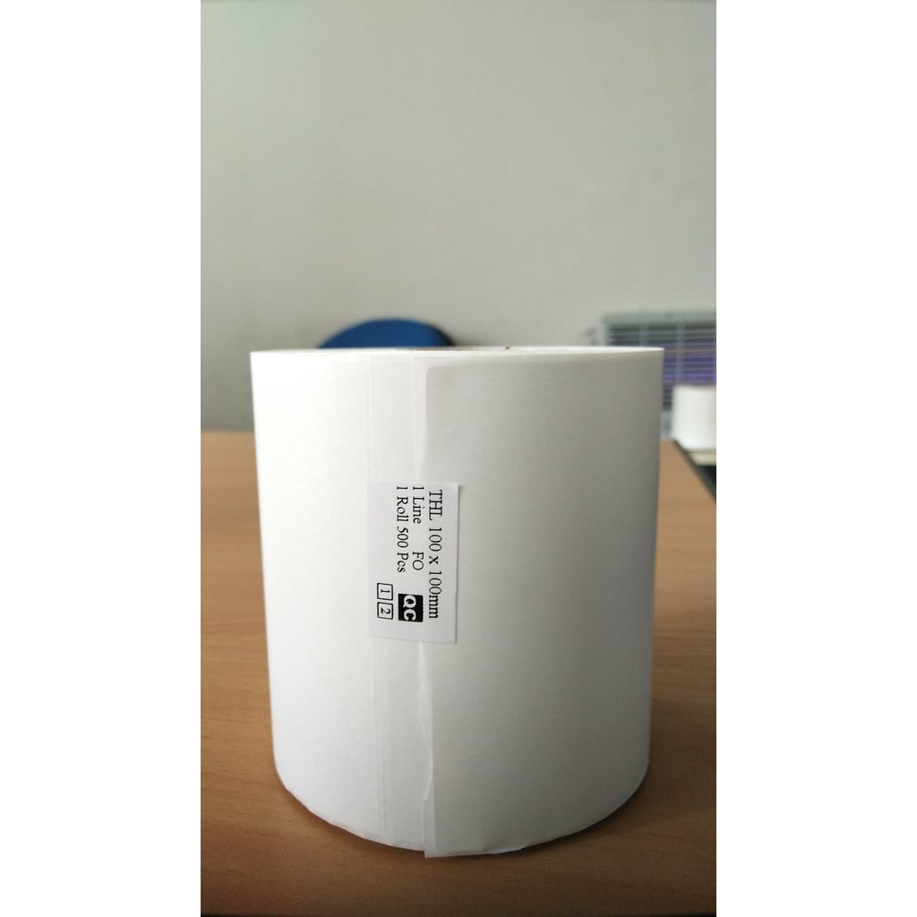 Jual Label Barcode 100 x 100 mm / Kertas sticker direct thermal 100x100 500pcs | Shopee Indonesia