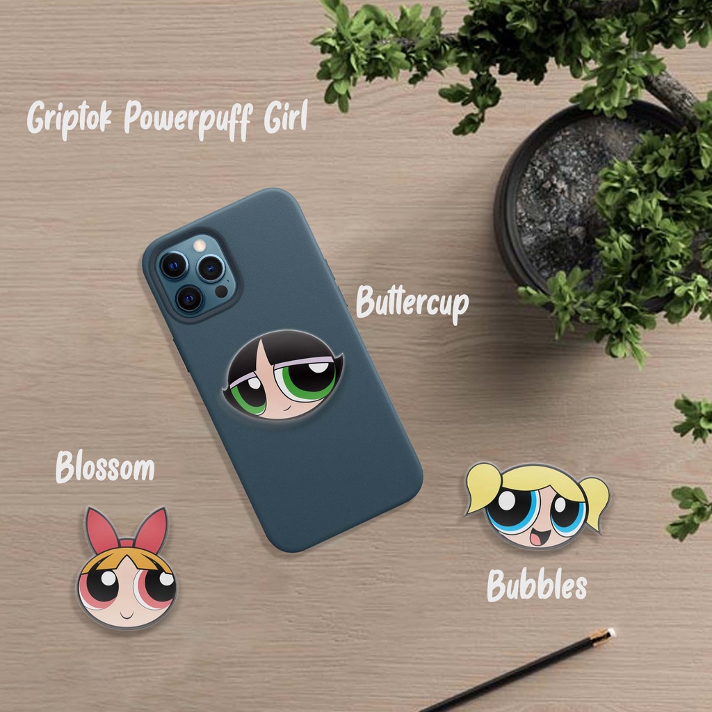 Jual [POPSOCKET GLASS] the power puff girls griptok akrilik 2d phone ...