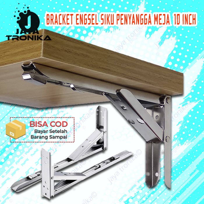 Jual BRACKET ENGSEL SIKU PENYANGGA MEJA PAPAN DINDING LIPAT STAINLESS ...