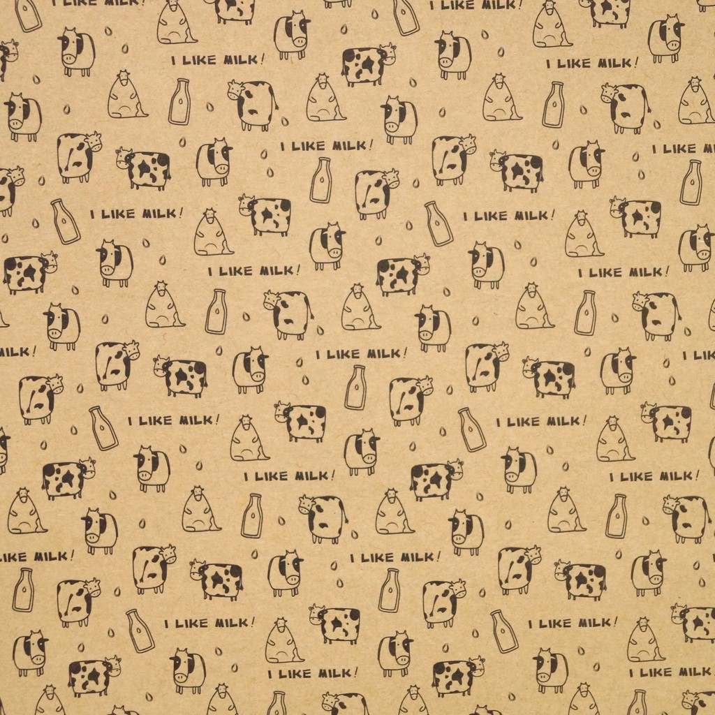Jual Craft Wrapping Paper | Cows & Milk (Kertas Kado) | Shopee Indonesia