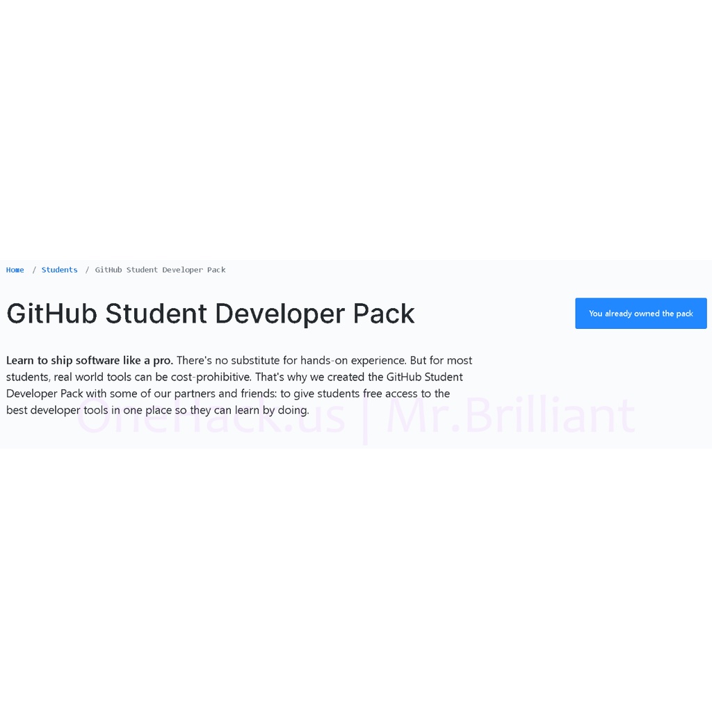 Jual GitHub Student Developer Pack | Shopee Indonesia