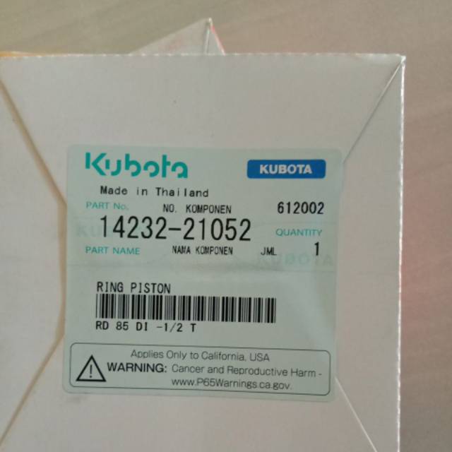 Jual Ring piston kubota rd 85 ORIGINAL | Shopee Indonesia