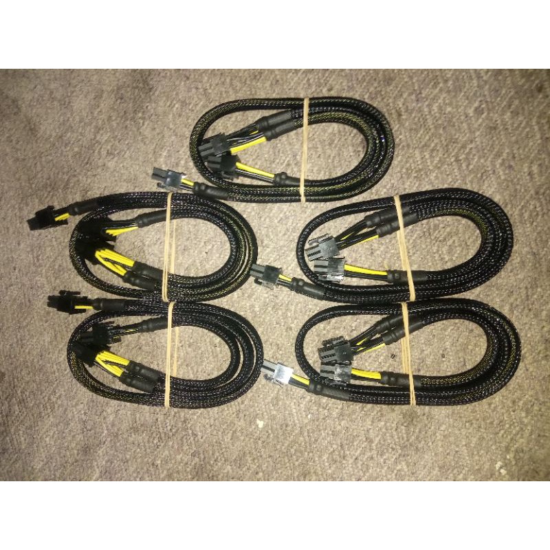 Jual kabel modular 8 pin to 6+2x2 PCIe psu dazumba | Shopee Indonesia