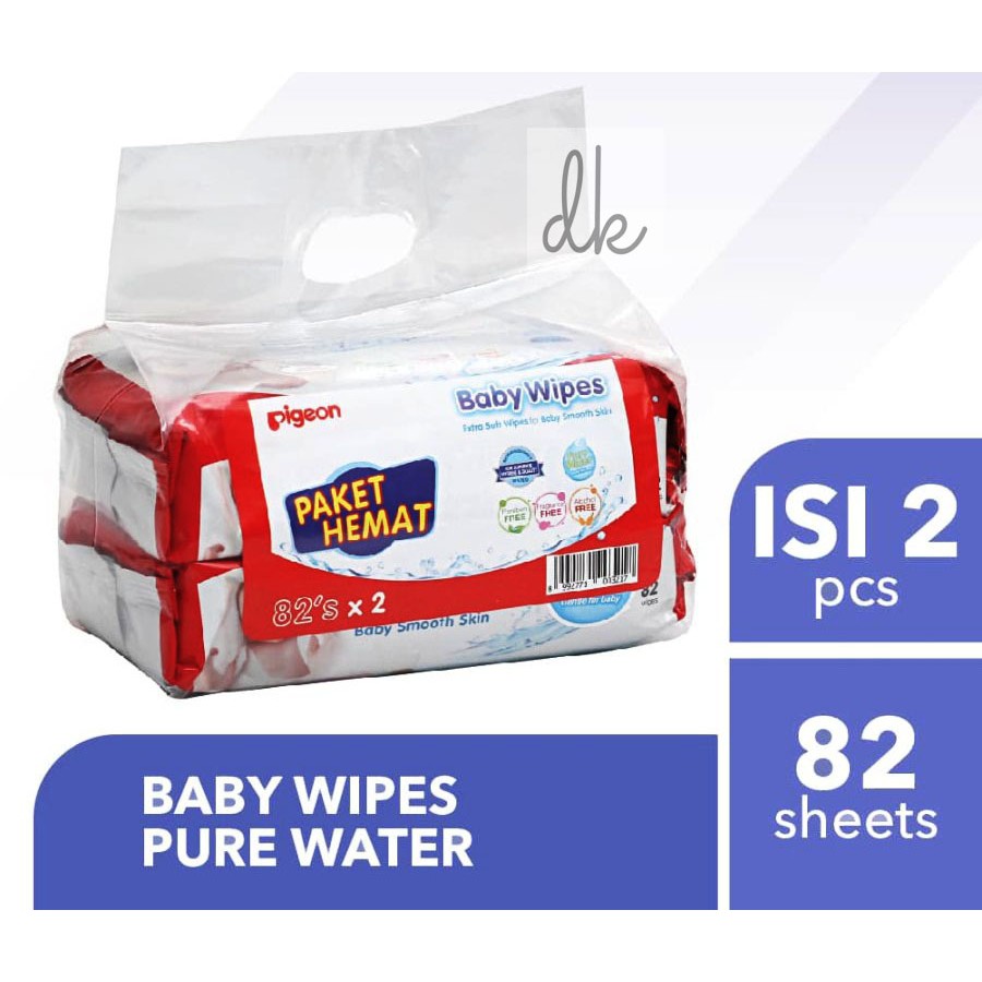 Jual Tissue Basah Pigeon Baby Wipes 80s 2pack-exp 2025PROMO MURAH ...