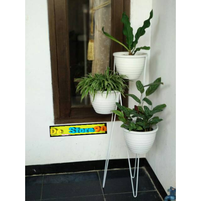 Jual Standing Planter Atau Pot Bunga Alien 3 in 1 Susun D20 | Shopee ...