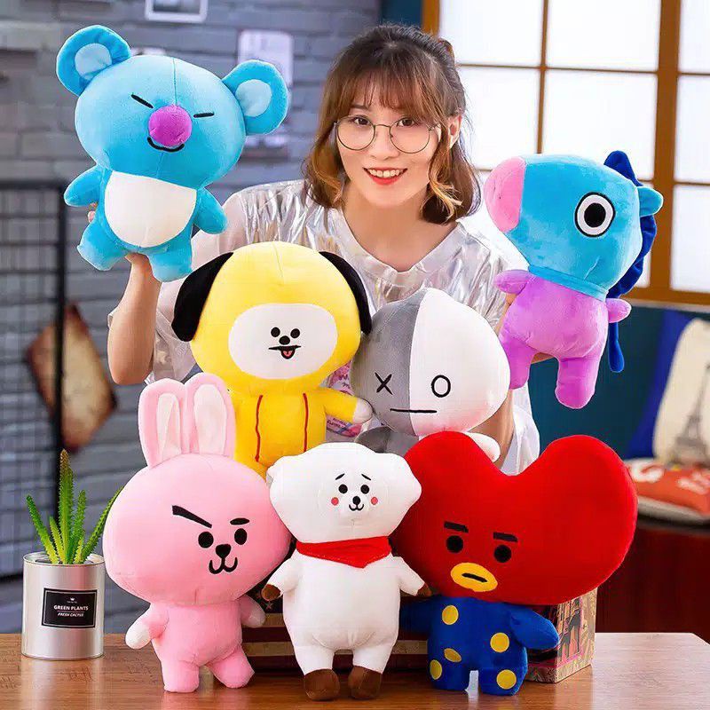 Jual Boneka BTS berdiri Full Body Tinggi 35 Cooky Chimmy RJ Tata Van ...