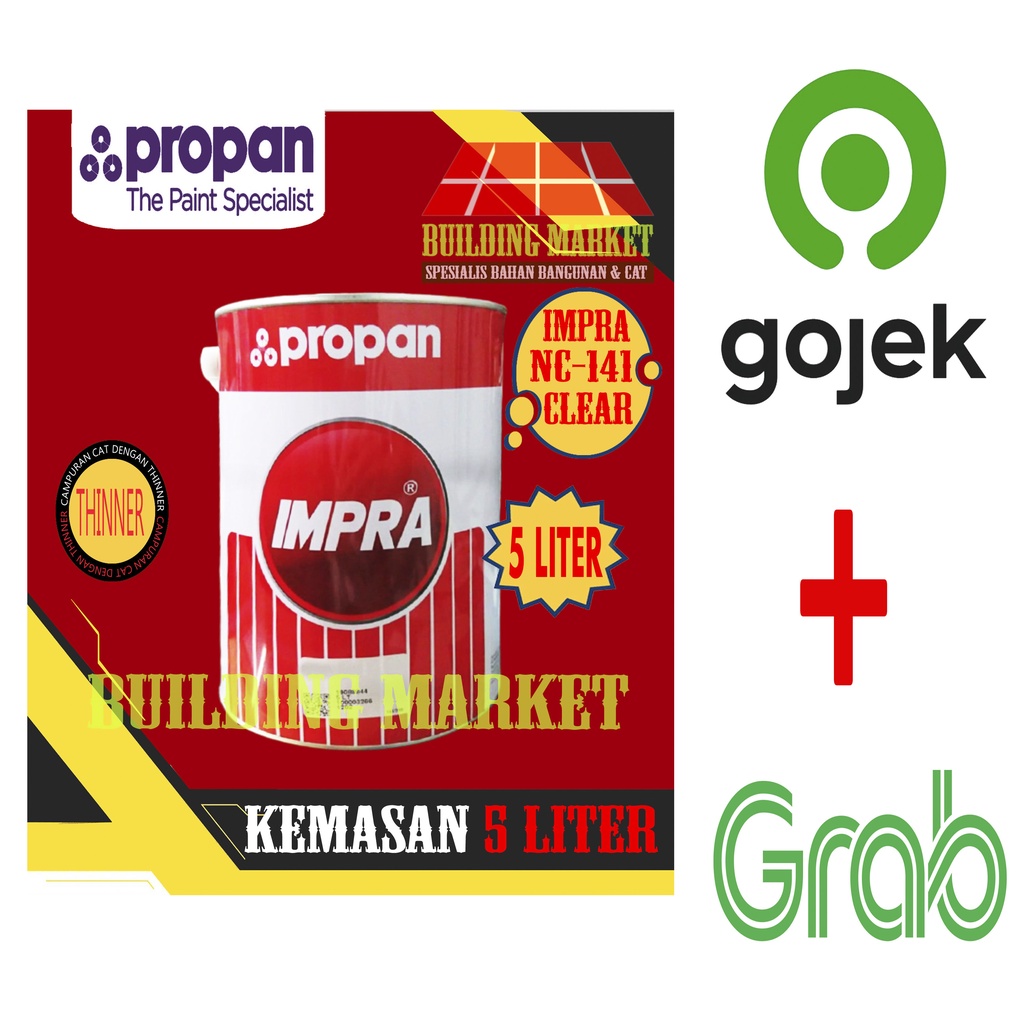 Jual MELAMINE TOP COAT CLEAR PROPAN CAT KAYU MELAMINE IMPRA NC141 5 ...