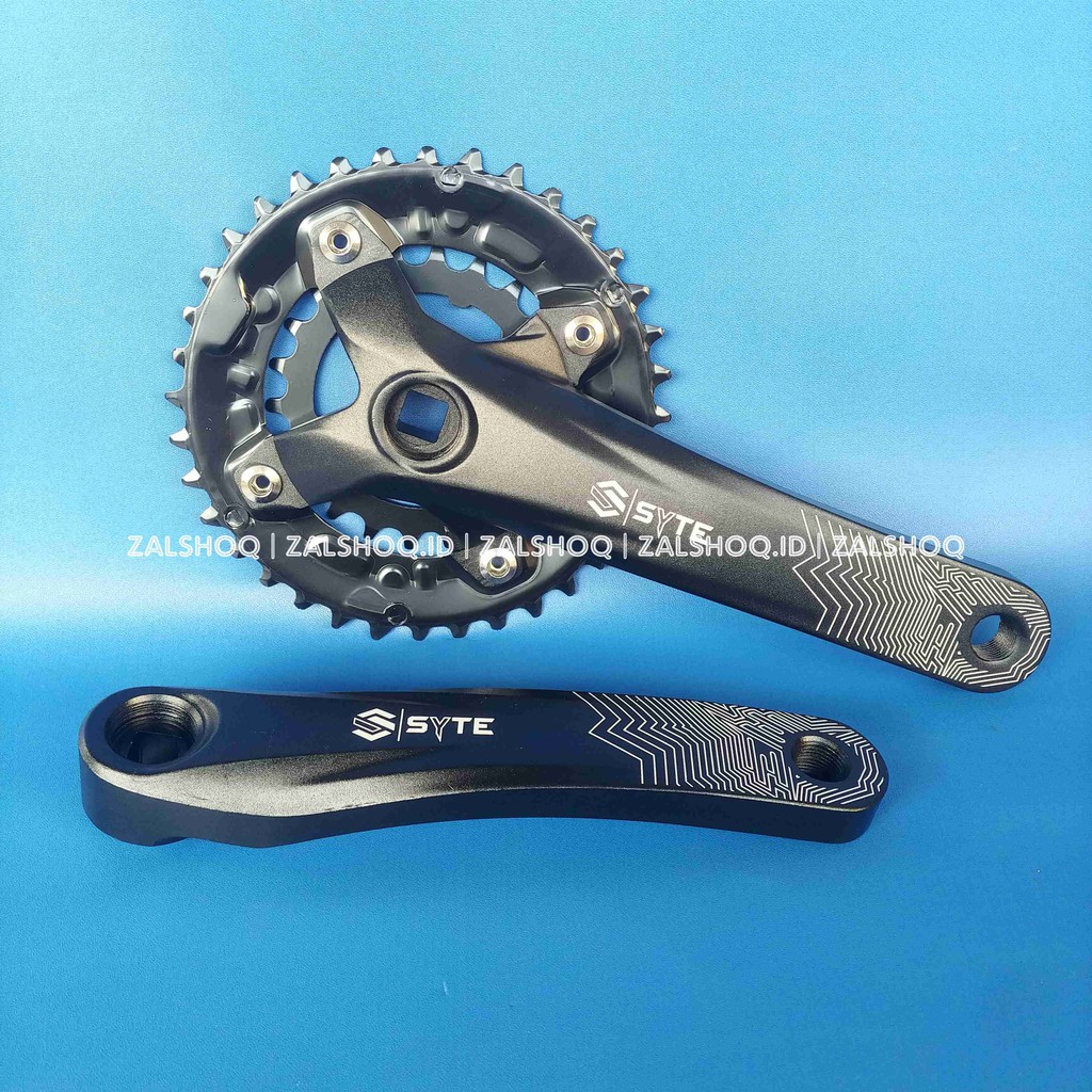 Jual Crank Set double chainring 22 36T SYTE Alloy Sepeda Gunung MTB BB ...